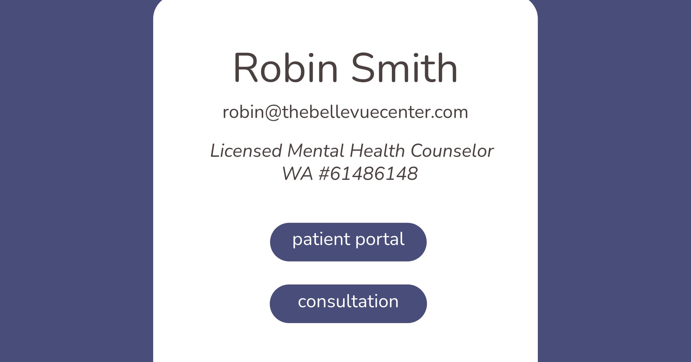 Robin Smith, MA, LMHC